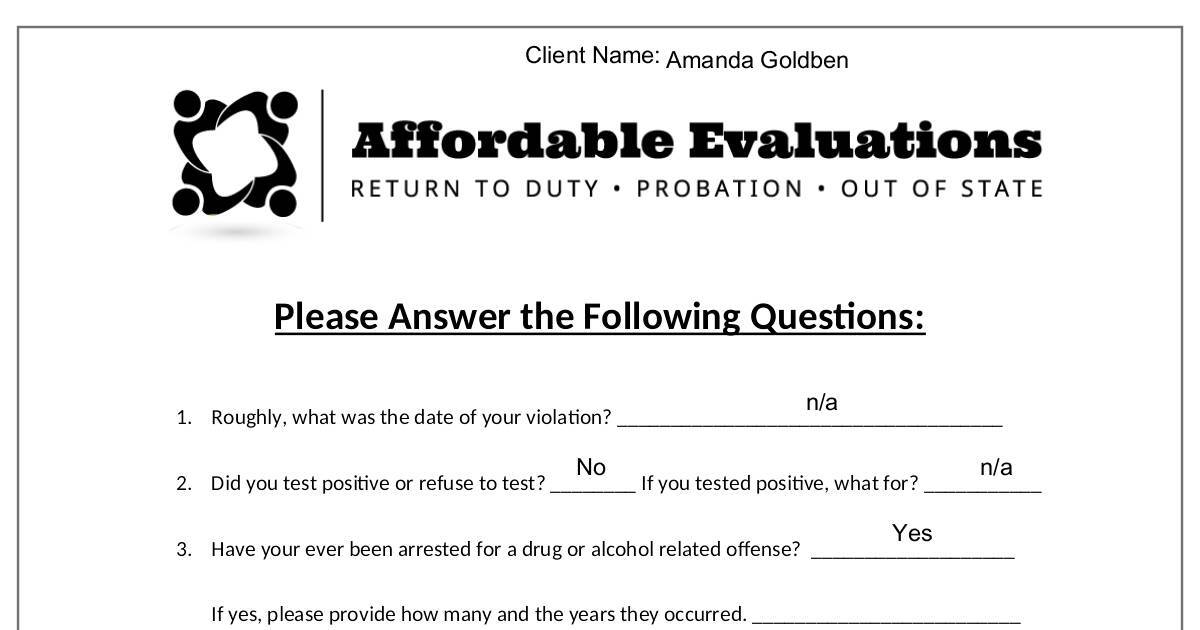 Court SA Assessment | DocHub
