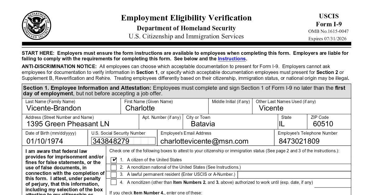 I-9 Employment Eligibility Verification.pdf | DocHub