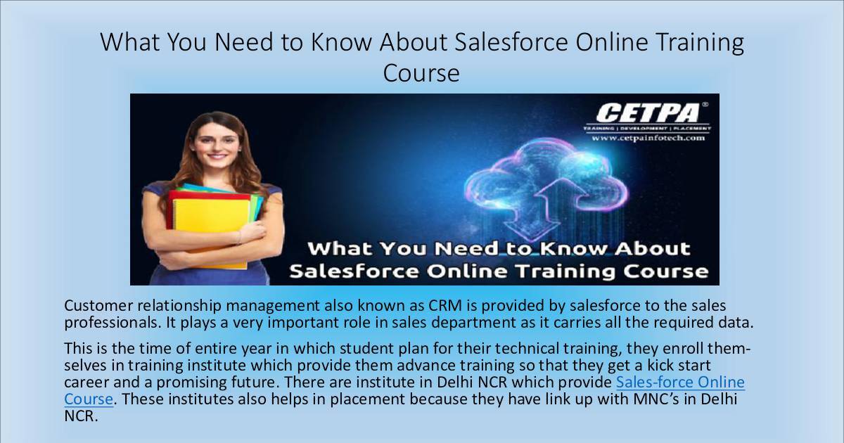 What You Need to Know About Salesforce Online Training Course.pdf | DocHub
