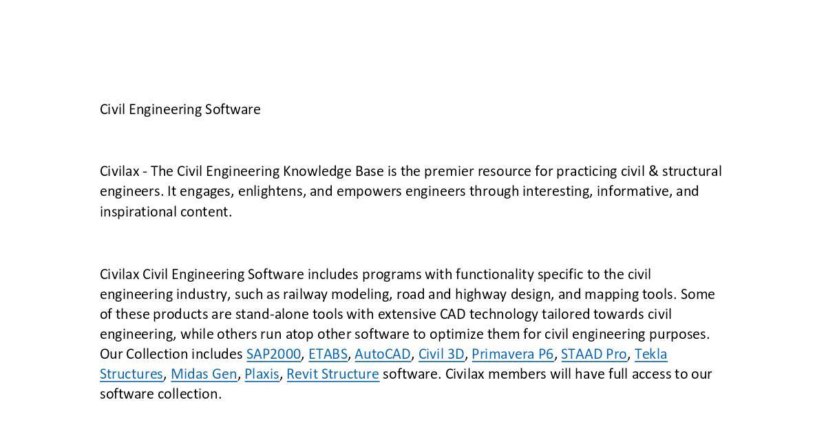 Civil Engineering Software.pdf | DocHub
