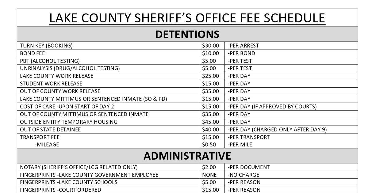 lake_county_sheriffs_office_fee_schedule.pdf | DocHub