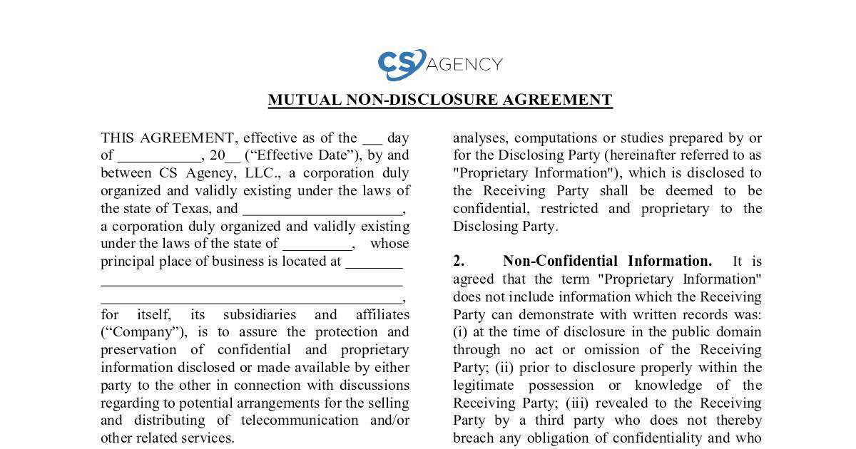 Mutual NDA.pdf | DocHub