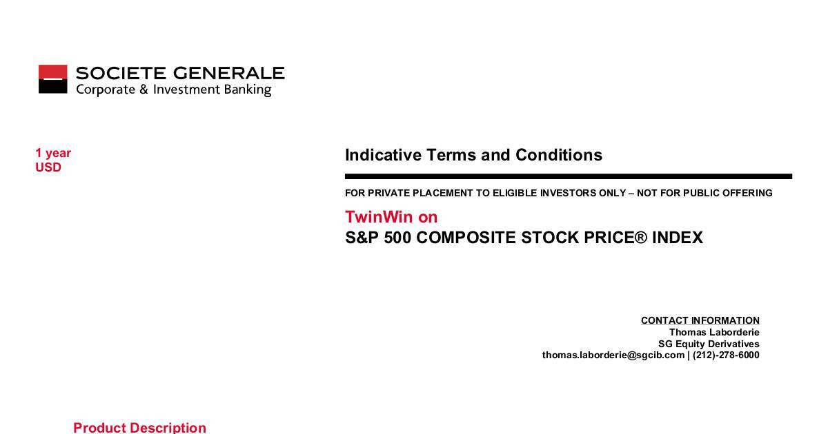 Prelim. Termsheet SPX TwinWIn.pdf | DocHub