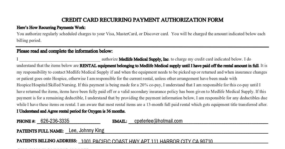 CC Auth Form.pdf | DocHub