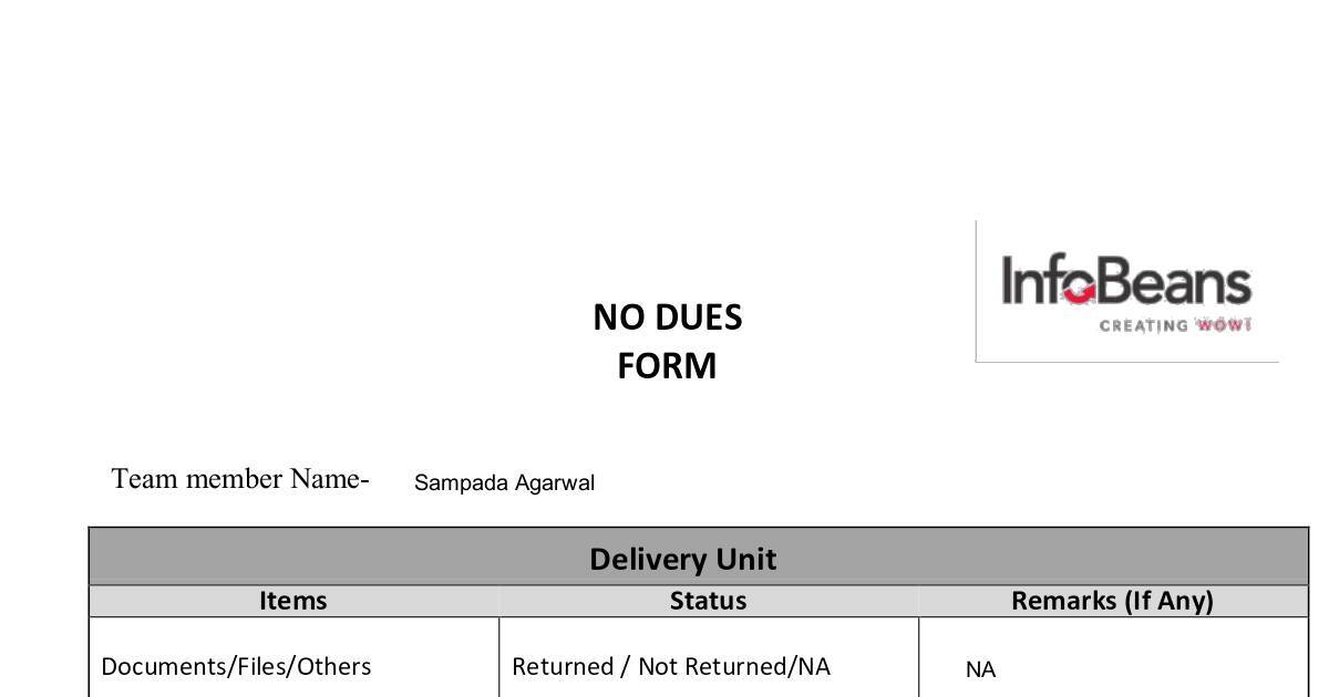 2231-Sampada Agarwal-No Dues Form | DocHub