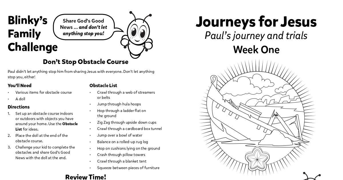 Bright - Journeys for Jesus Activity Sheet | DocHub