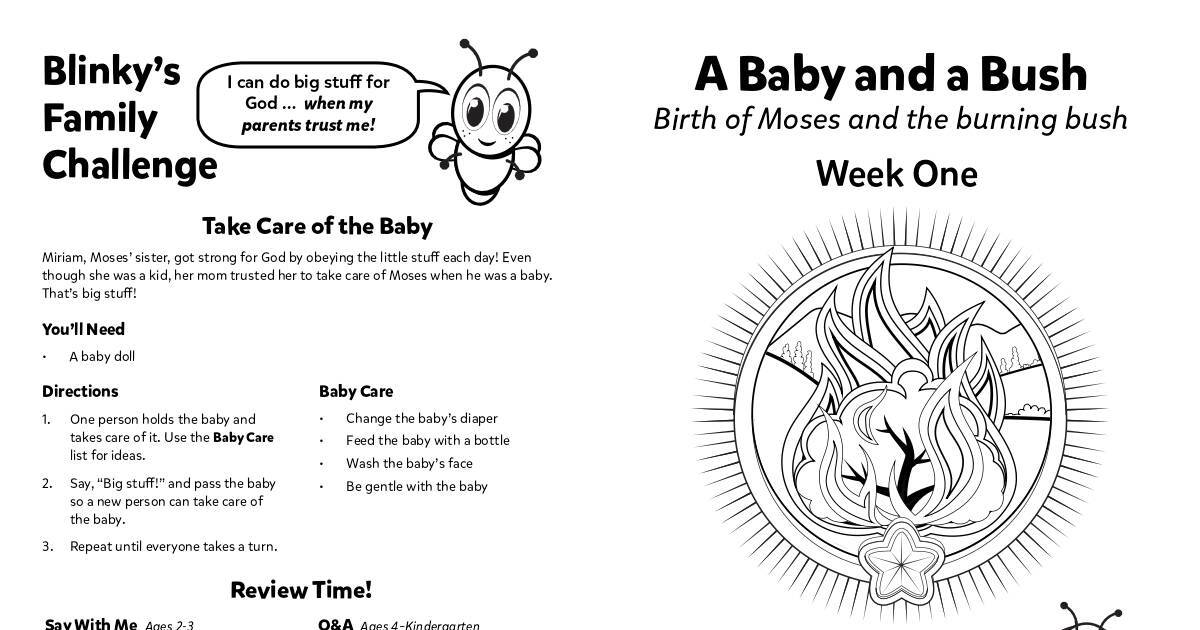 Bright - A Baby and a Bush Activity Sheet | DocHub