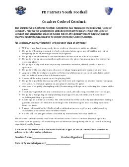 Coaches Code Of Conduct Summerville FD Patriots Template pdf DocHub