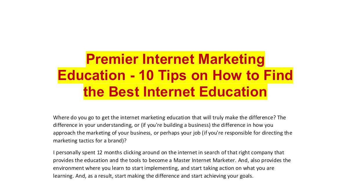 Premier_Internet_Marketing_Education | DocHub