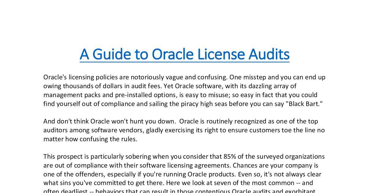 A_Guide_to_Oracle_License_Audits | DocHub