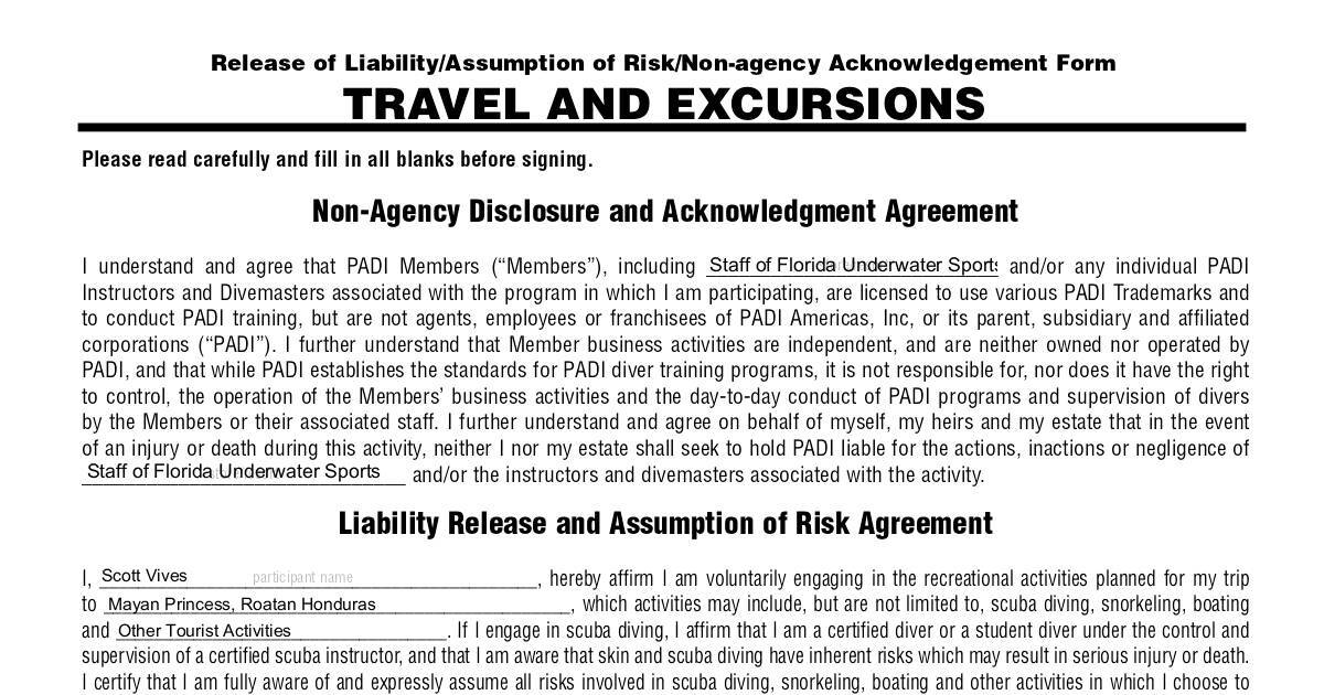 FUSE Liability Release Travel and Excursions.pdf | DocHub