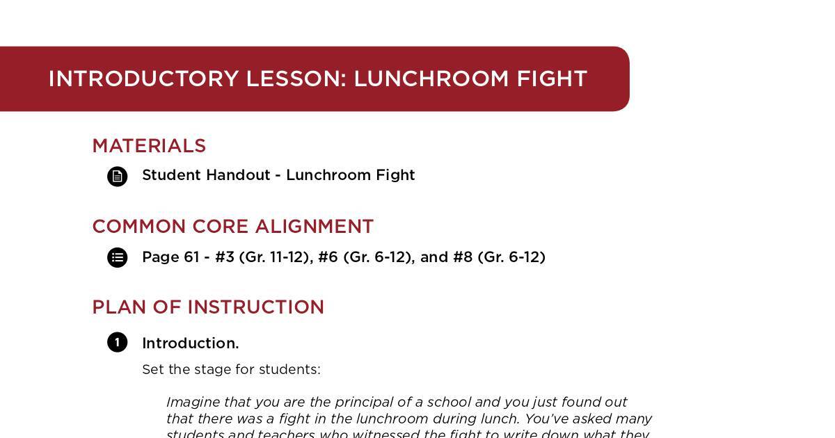 Lunchrooom Fight | DocHub