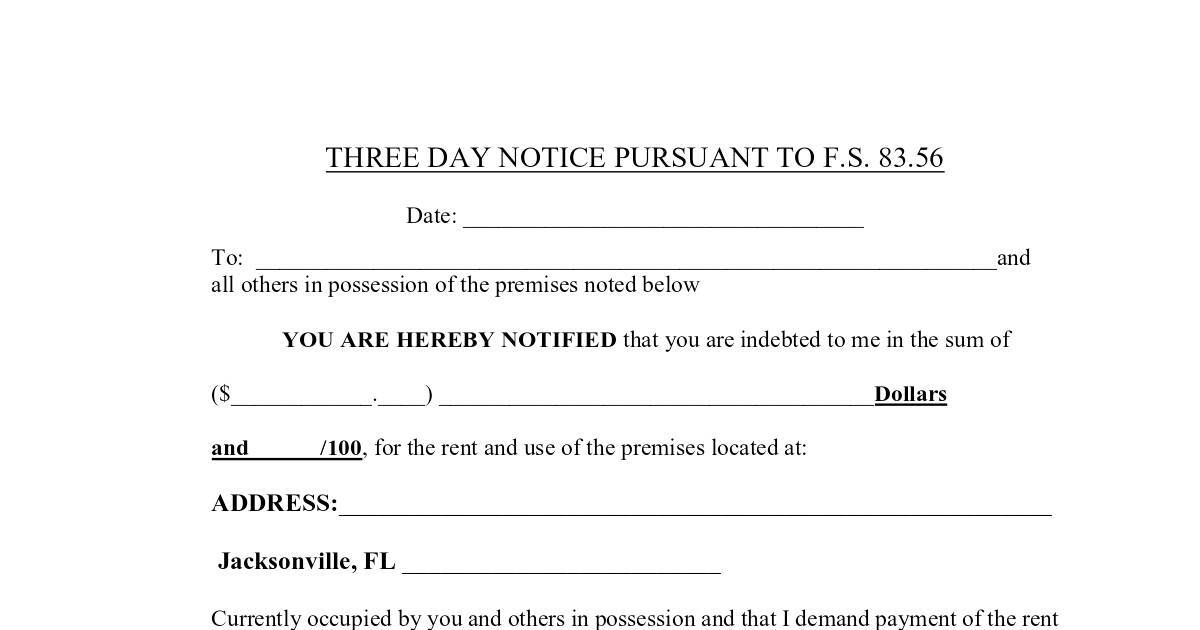 3 Day Notice | DocHub