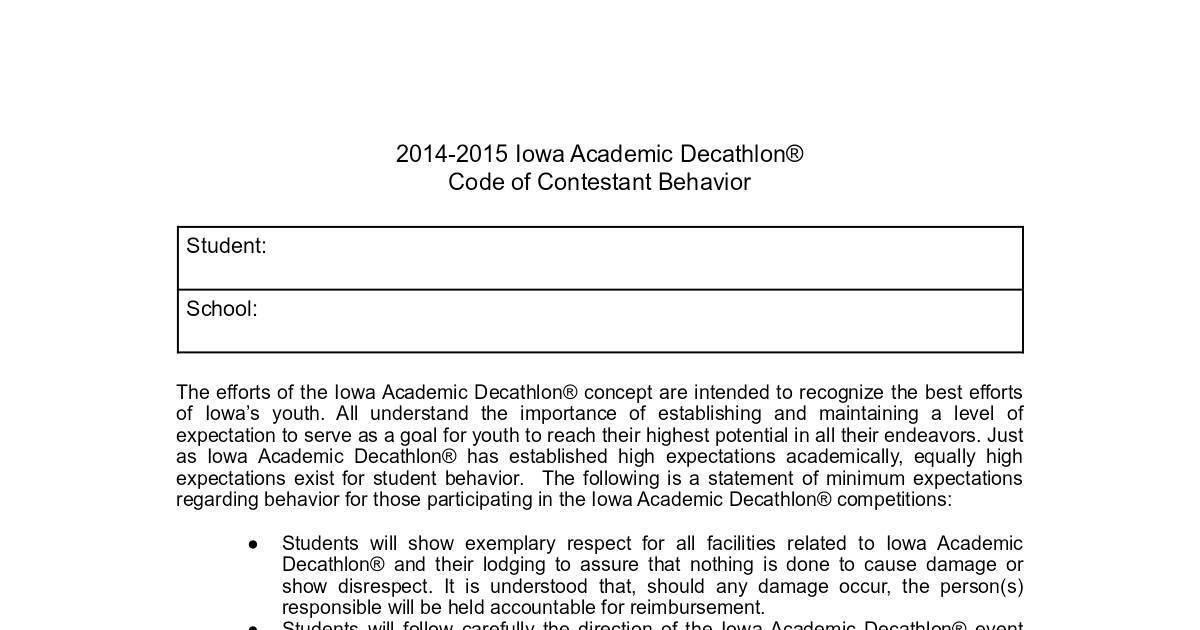 Code of Behavior | DocHub