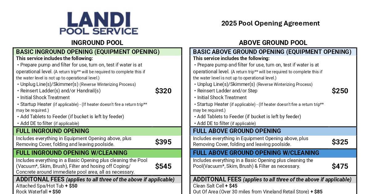 2025 Pool Opening Agreement.pdf | DocHub
