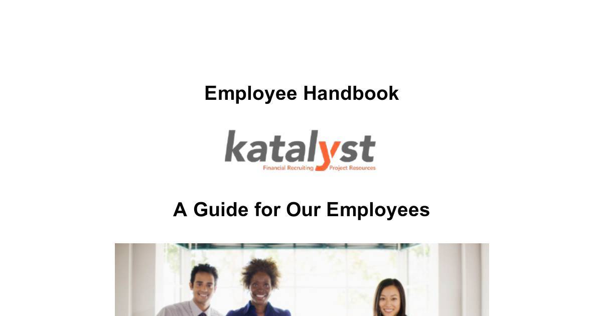 Katalyst Group, LLC Employee Handbook 2025 FINAL.pdf | DocHub