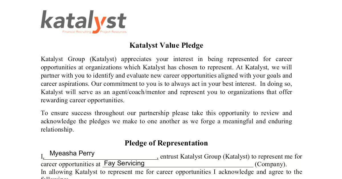 Katalyst Executive Search Value Pledge 2025.pdf | DocHub