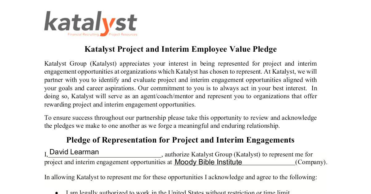 Katalyst Project Resources Value Pledge 2025.pdf | DocHub