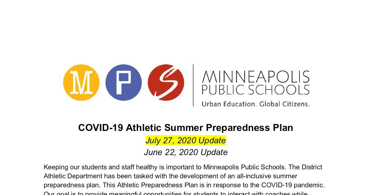 COVID-19 Athletic Summer Preparedness Plan (Updated ).pdf | DocHub