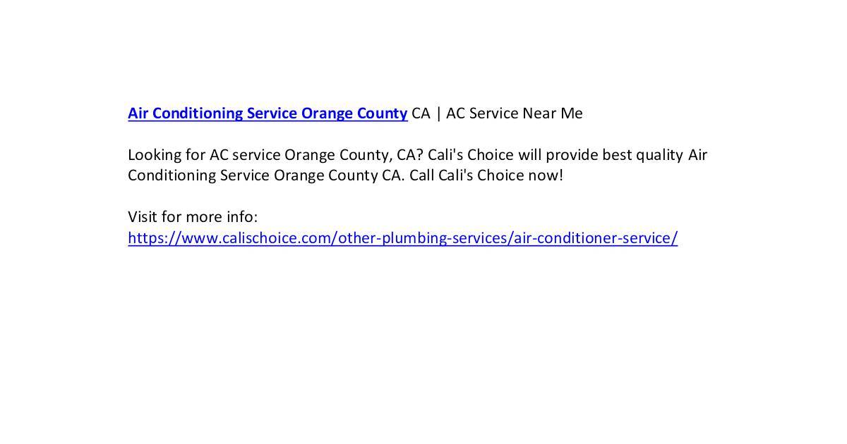 Air Conditioning Service Orange County.pdf | DocHub