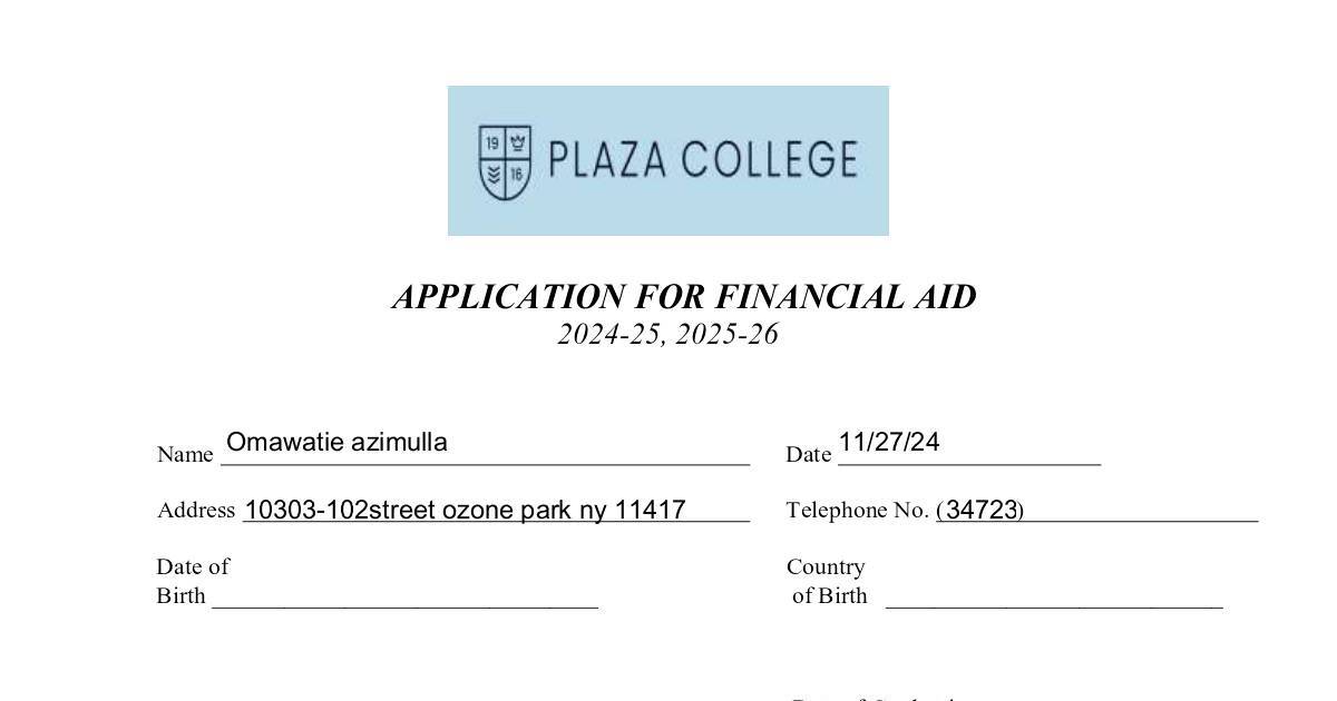 Financial Aid Application AY's - updated as of 9-23-24.pdf | DocHub