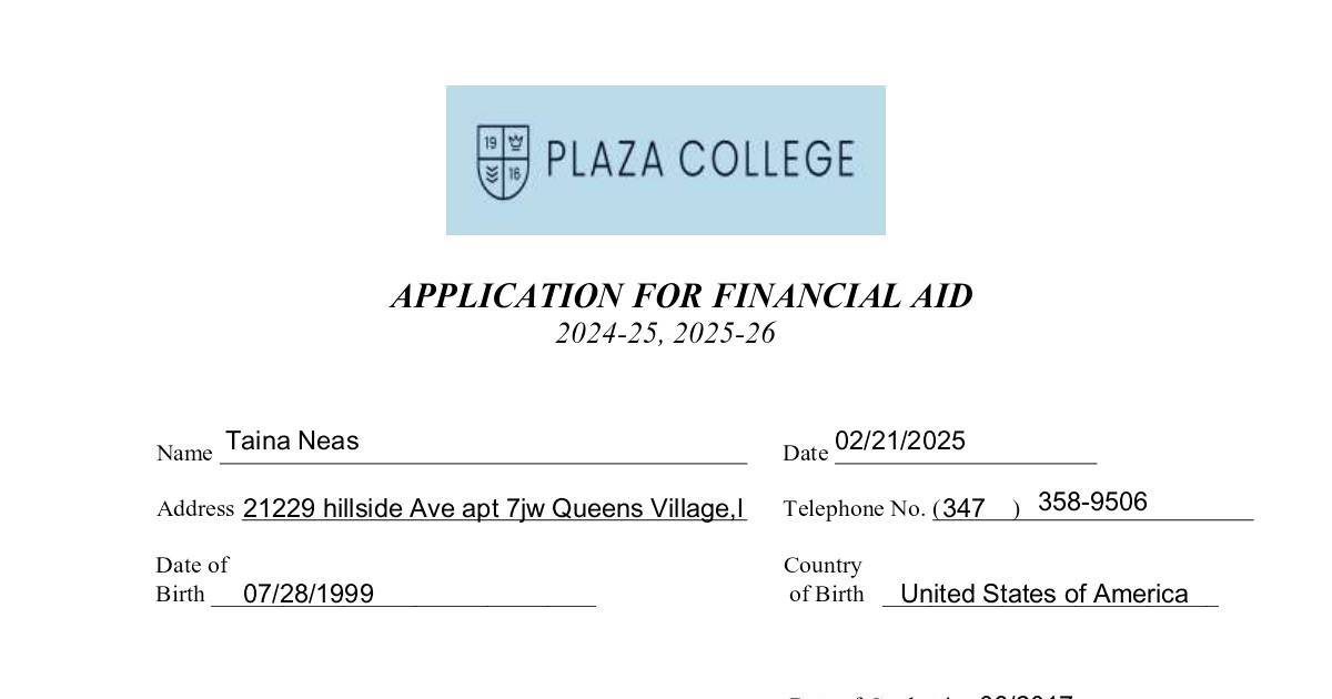 Financial Aid Application AY's - updated as of 9-23-24.pdf | DocHub