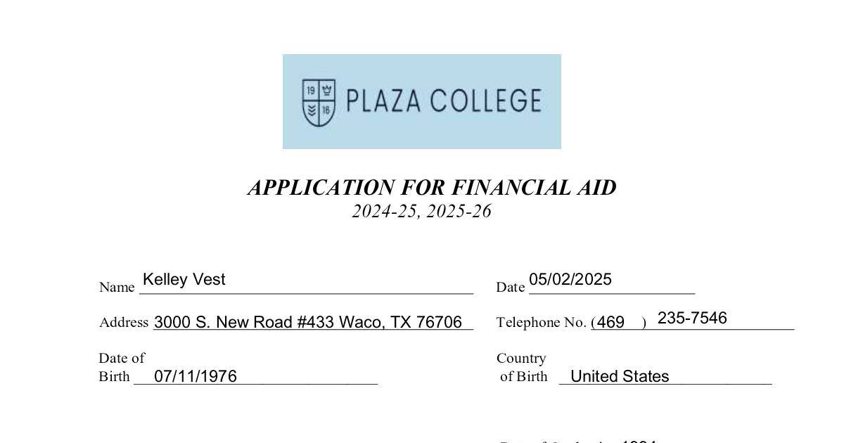Financial Aid Application AY's - updated as of 9-23-24.pdf | DocHub