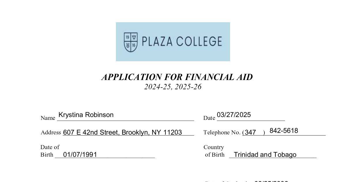 Financial Aid Application AY's - updated as of 9-23-24.pdf | DocHub