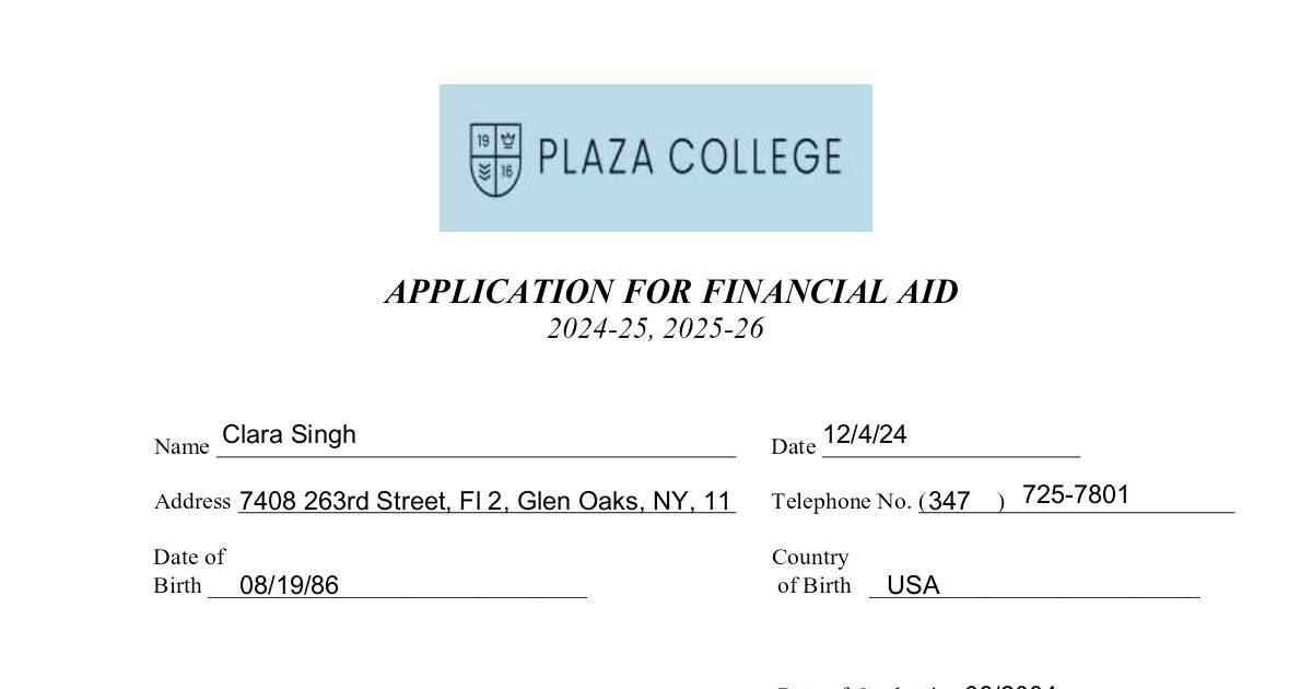 Financial Aid Application AY's - updated as of 9-23-24.pdf | DocHub