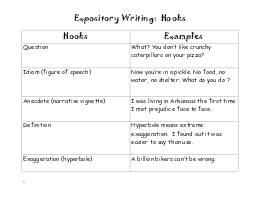 Examples Of Hooks For Expository Essay DocHub