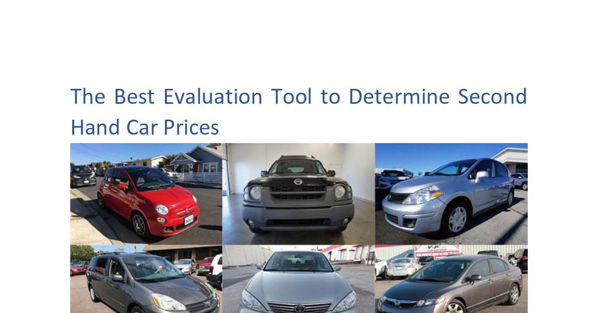 The Best Evaluation Tool to Determine Second Hand Car Prices | DocHub