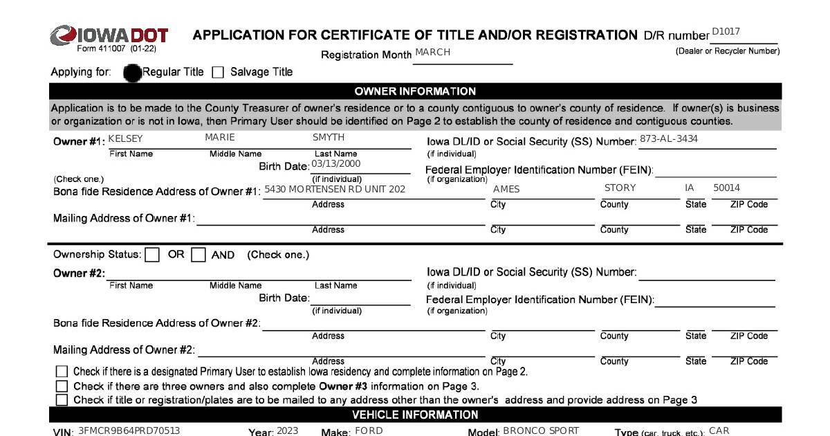 Smyth Certificate of Title Application.pdf | DocHub