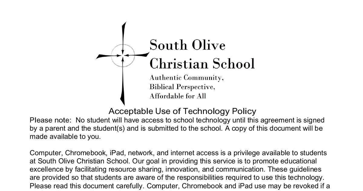 Technology Acceptable Use Policy.pdf | DocHub