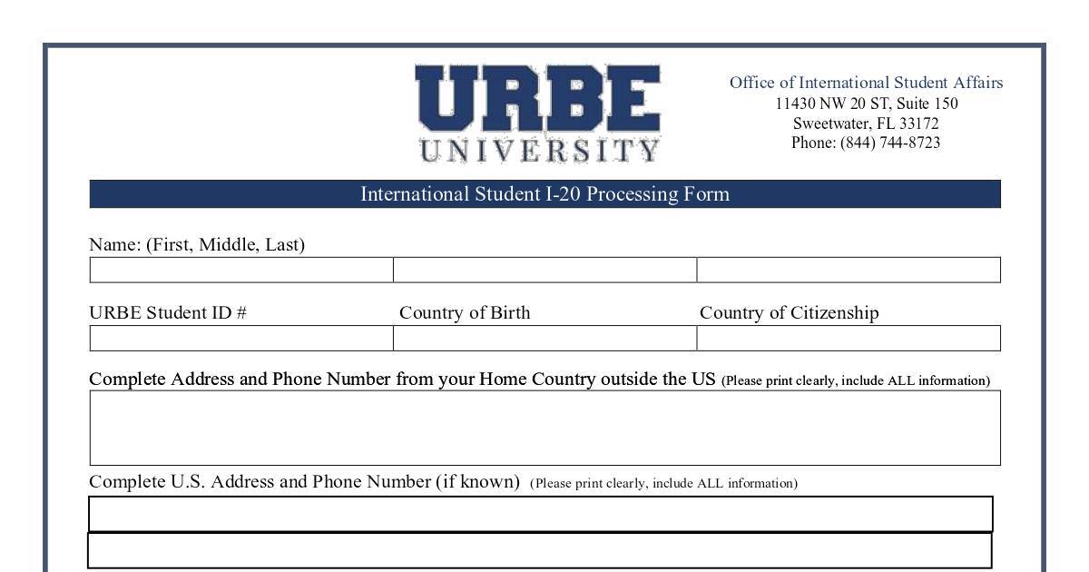 International Student I-20 Process Form2.pdf | DocHub