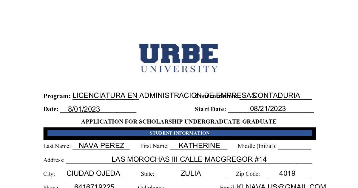 SCHOLARSHIPS APPLICATION 2021 | DocHub