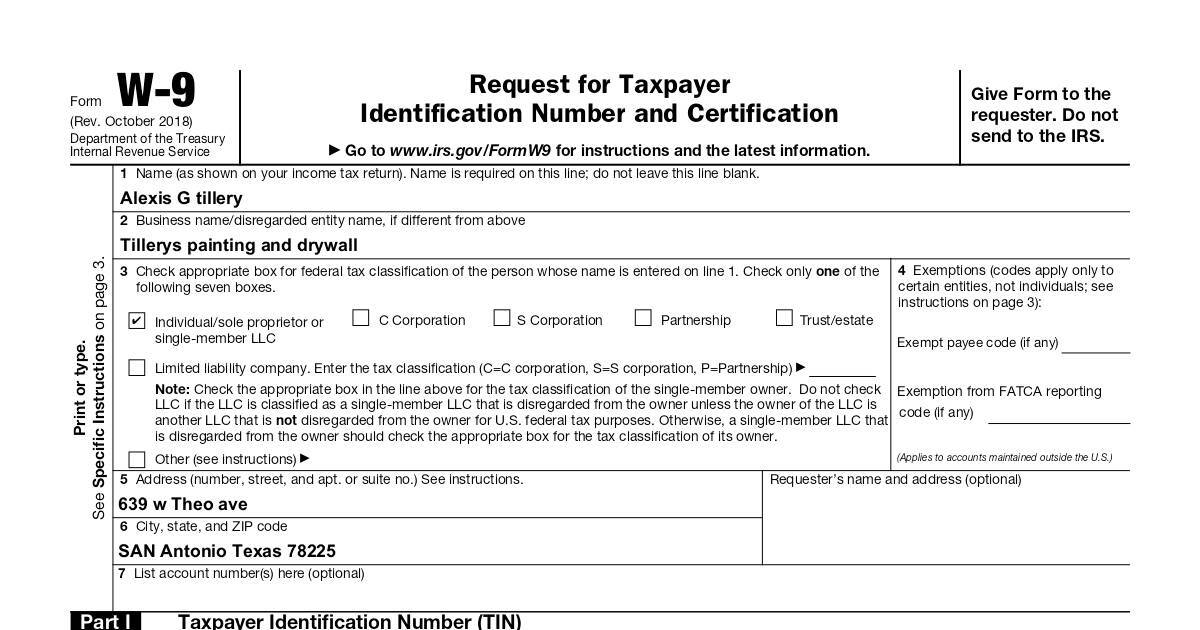 2024 Blank Subcontractor W9.pdf | DocHub