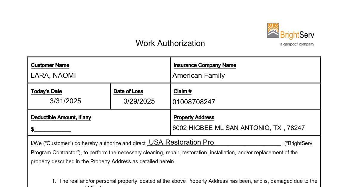 BrightServ Work Auth.pdf | DocHub