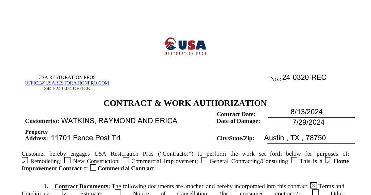 Retail Contract & Work Authorization Cash pay client.docx | DocHub